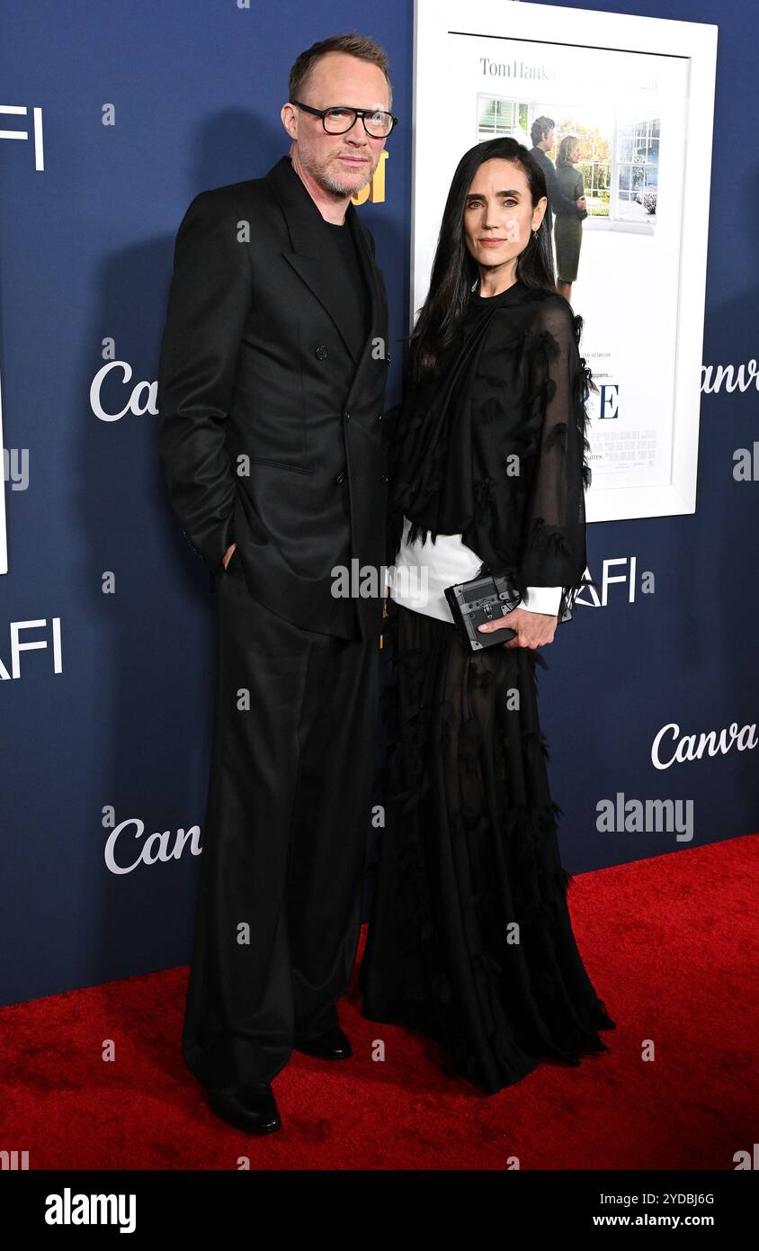 Hollywood, USA. 25th Oct, 2024. Paul Bettany and Jennifer Connelly ...