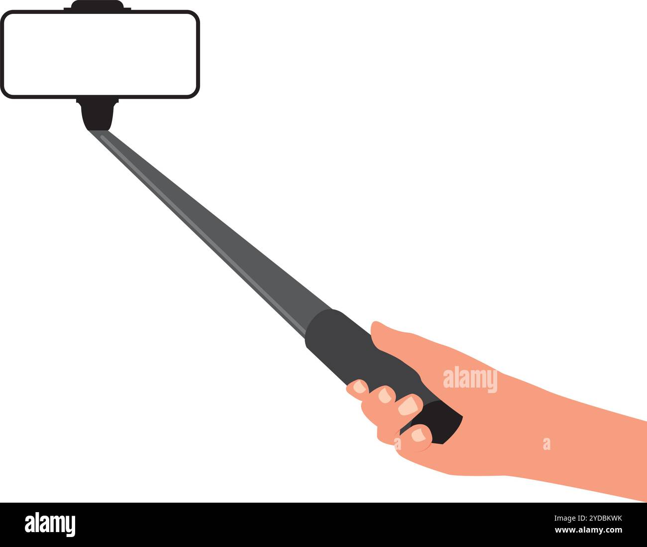 selfie stick mono pod on white background Stock Vector Image & Art - Alamy