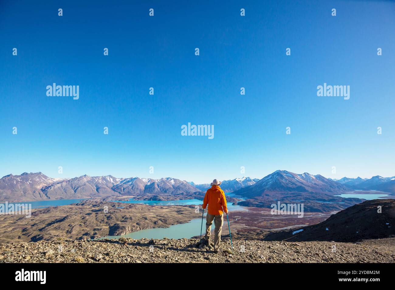 Trekking to the Fitz Roy massif in the Argentinian-Chilean Andes, South ...