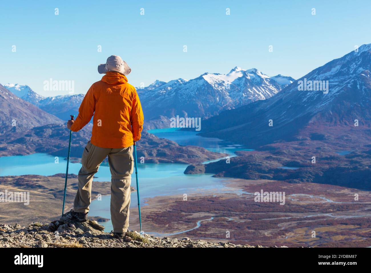Trekking to the Fitz Roy massif in the Argentinian-Chilean Andes, South ...