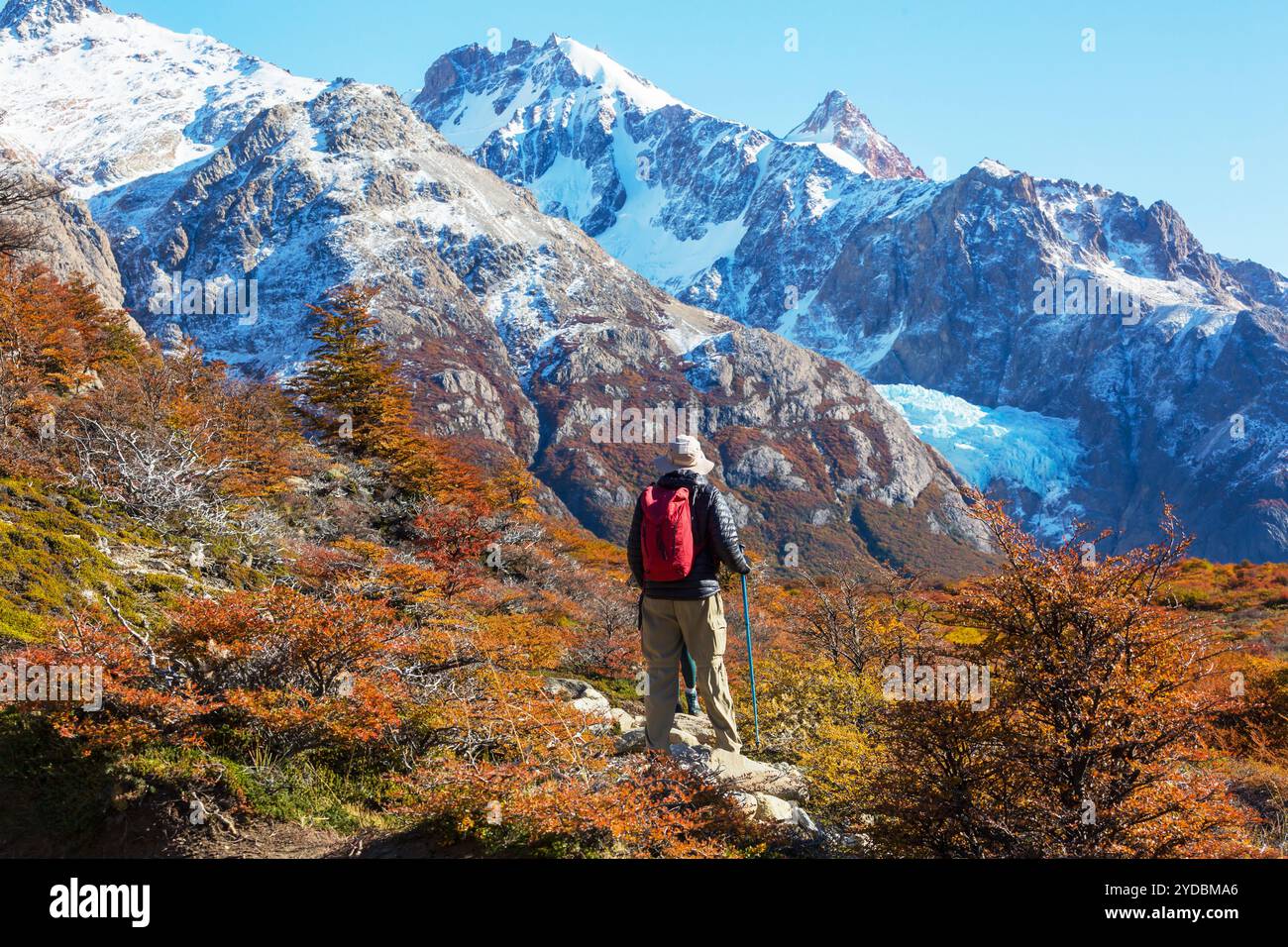 Hike in the autumn mountains. Fall season theme Stock Photo - Alamy