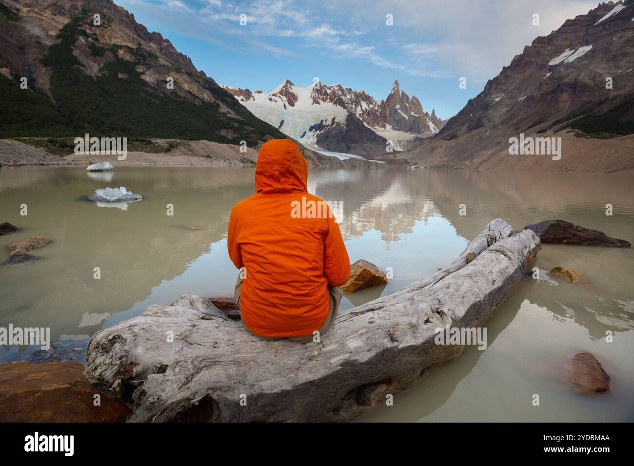 Trekking to the Fitz Roy massif in the Argentinian-Chilean Andes, South ...