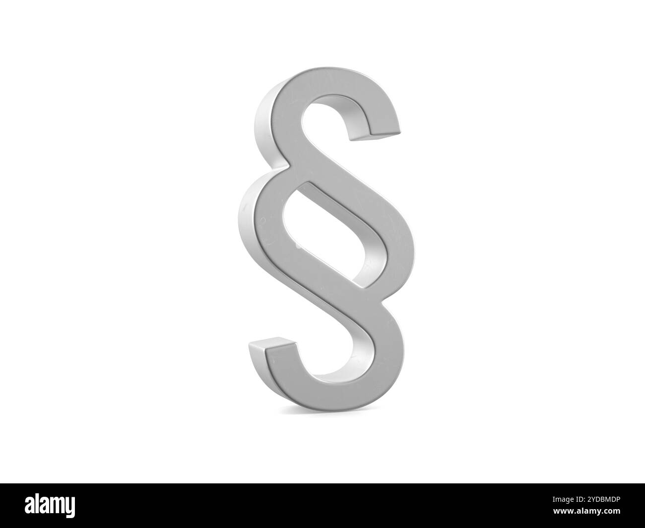 Metal section symbol on a white background. 3d illustration Stock Photo ...