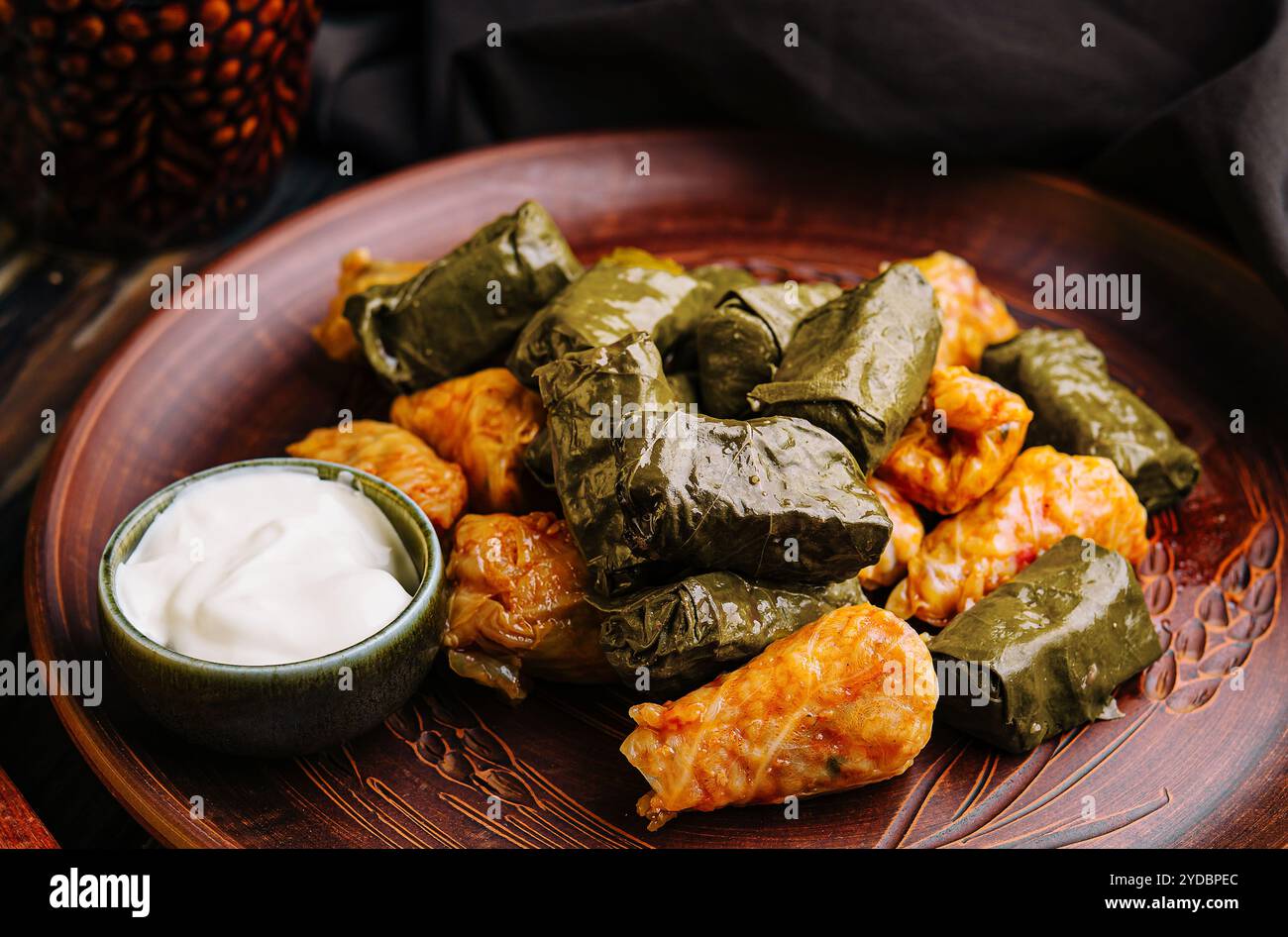 Dolma minced meat rice hi-res stock photography and images - Alamy