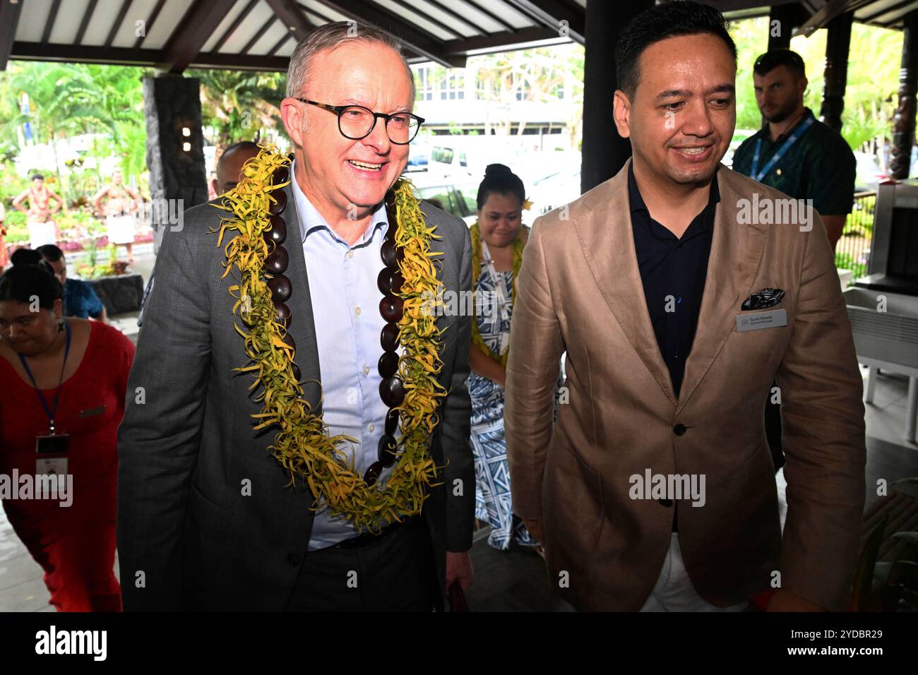 Australia's Prime Minister Anthony Albanese arrives for the Leaders ...