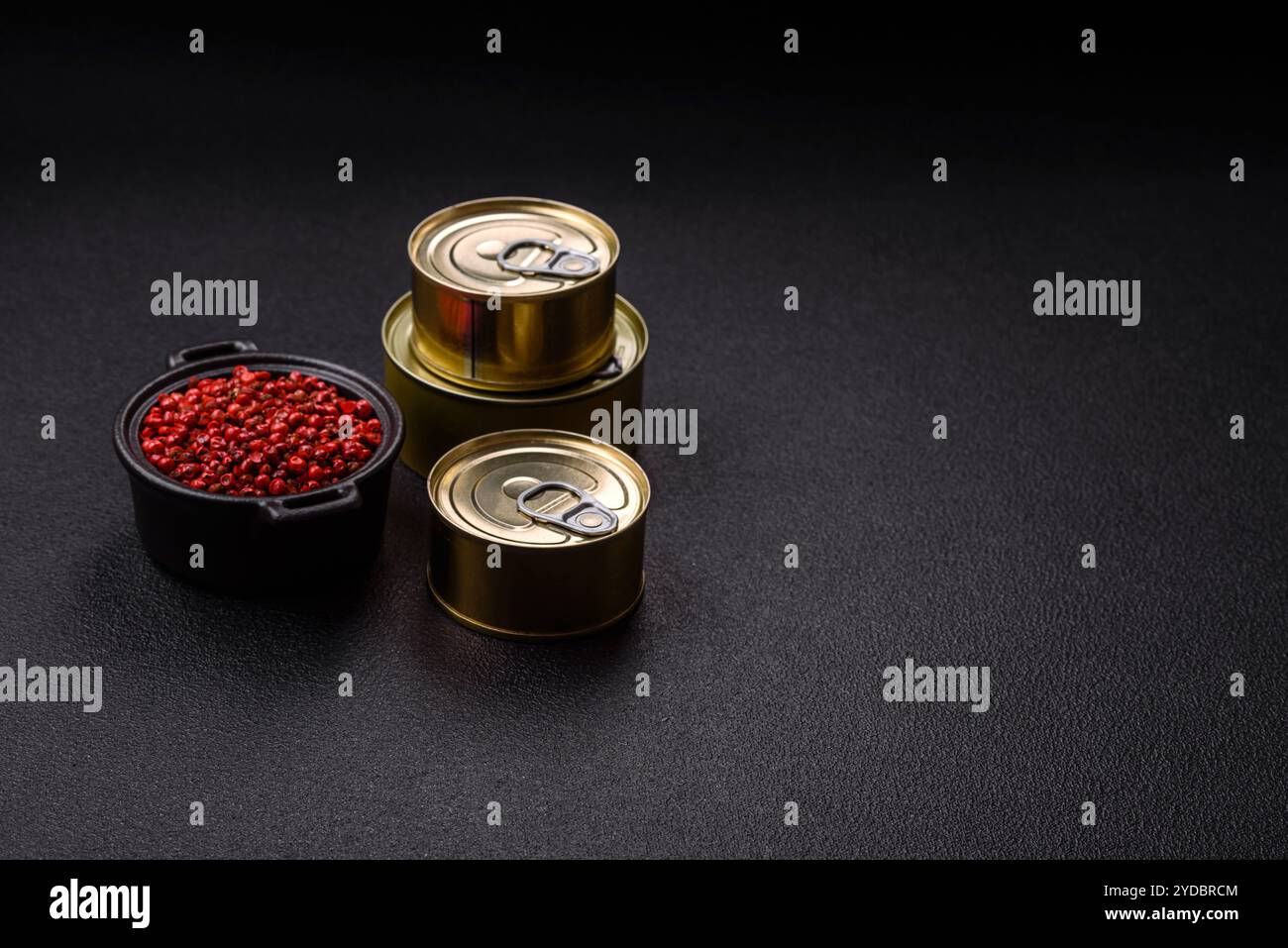 Metal can with canned meat or fish with a key to open it Stock Photo ...