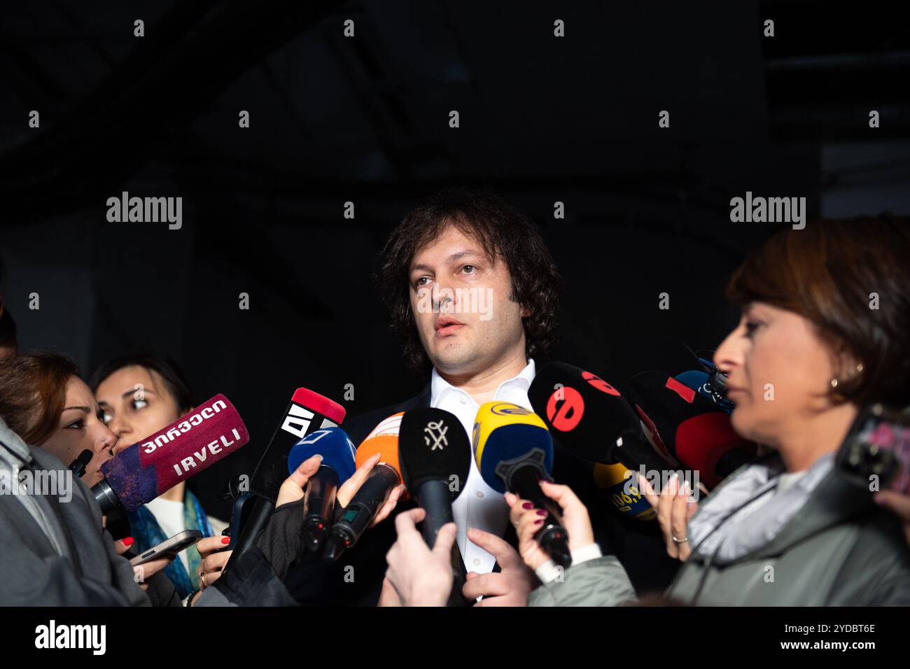 October 26th 2024, Tbilisi, Georgia. Georgian Prime Minister Irakli ...