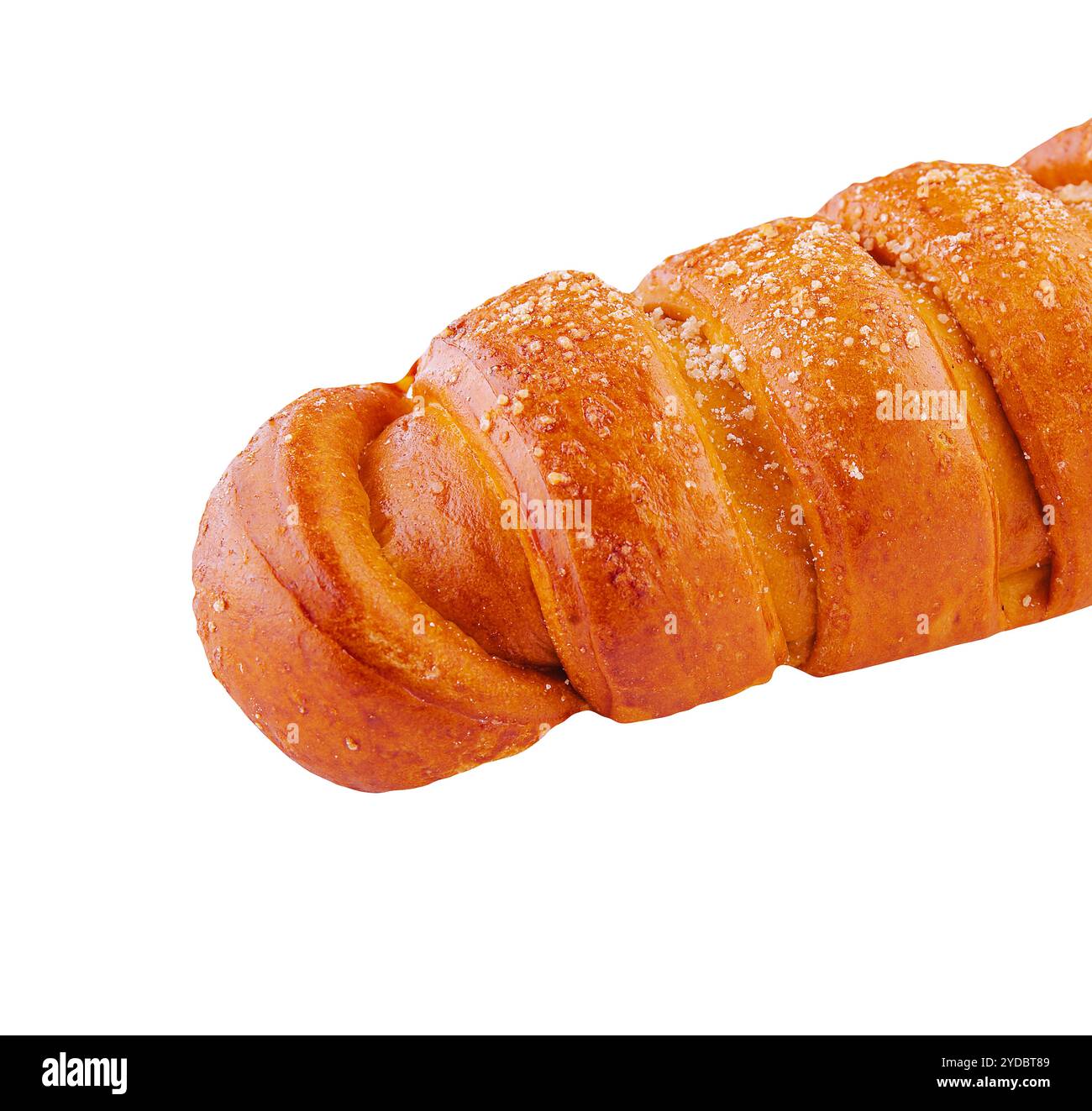 Bun top view isolated on white Stock Photo - Alamy