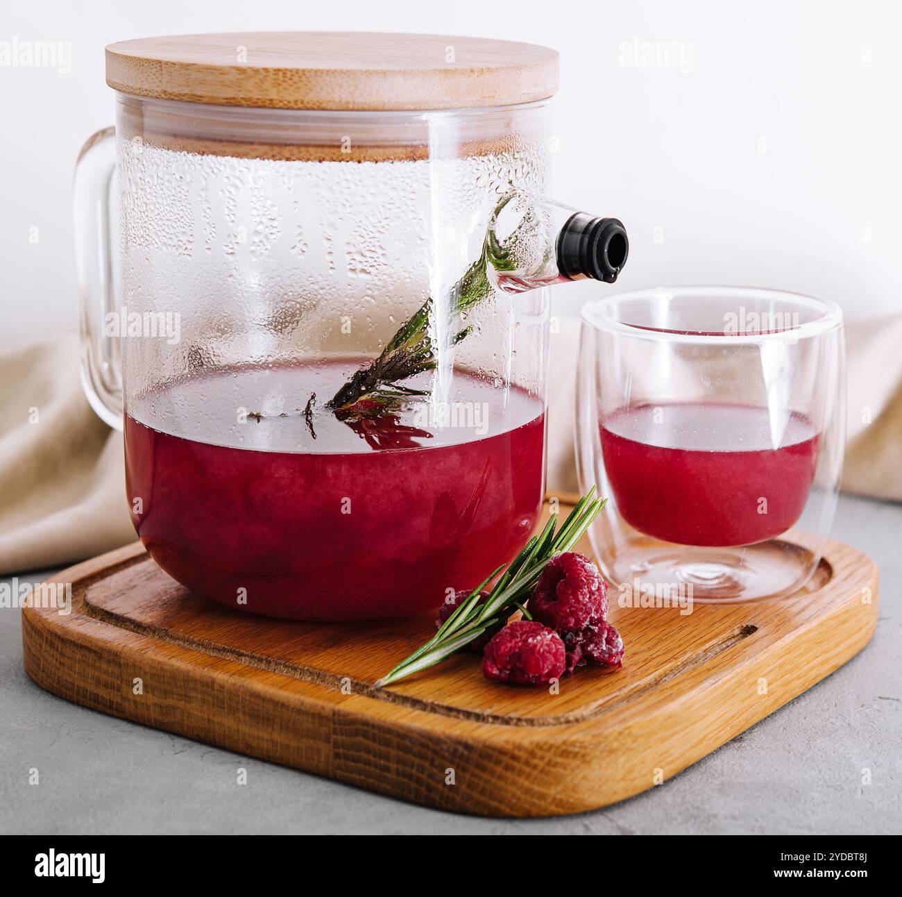 Red fruit tea in cup hi-res stock photography and images - Alamy