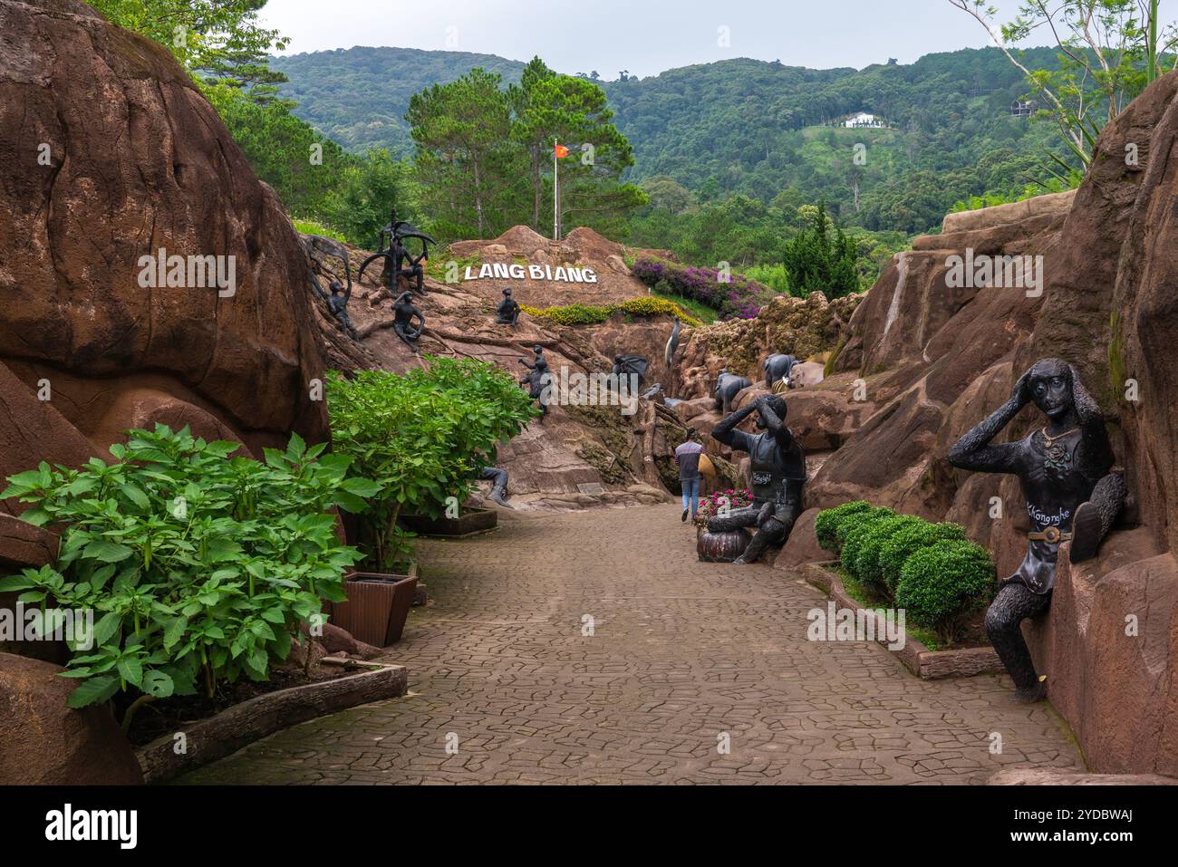 This is a view of the Clay Tunnel park, a popular tourist destination ...
