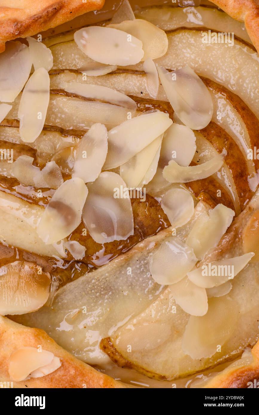 Delicious sweet crispy galettes with fruits and cinnamon Stock Photo ...