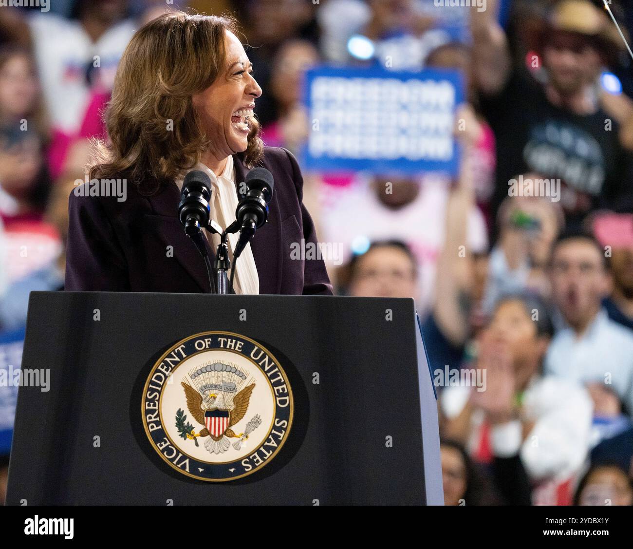 Houston, USA. 25th Oct, 2024. Democratic presidential nominee and Vice ...