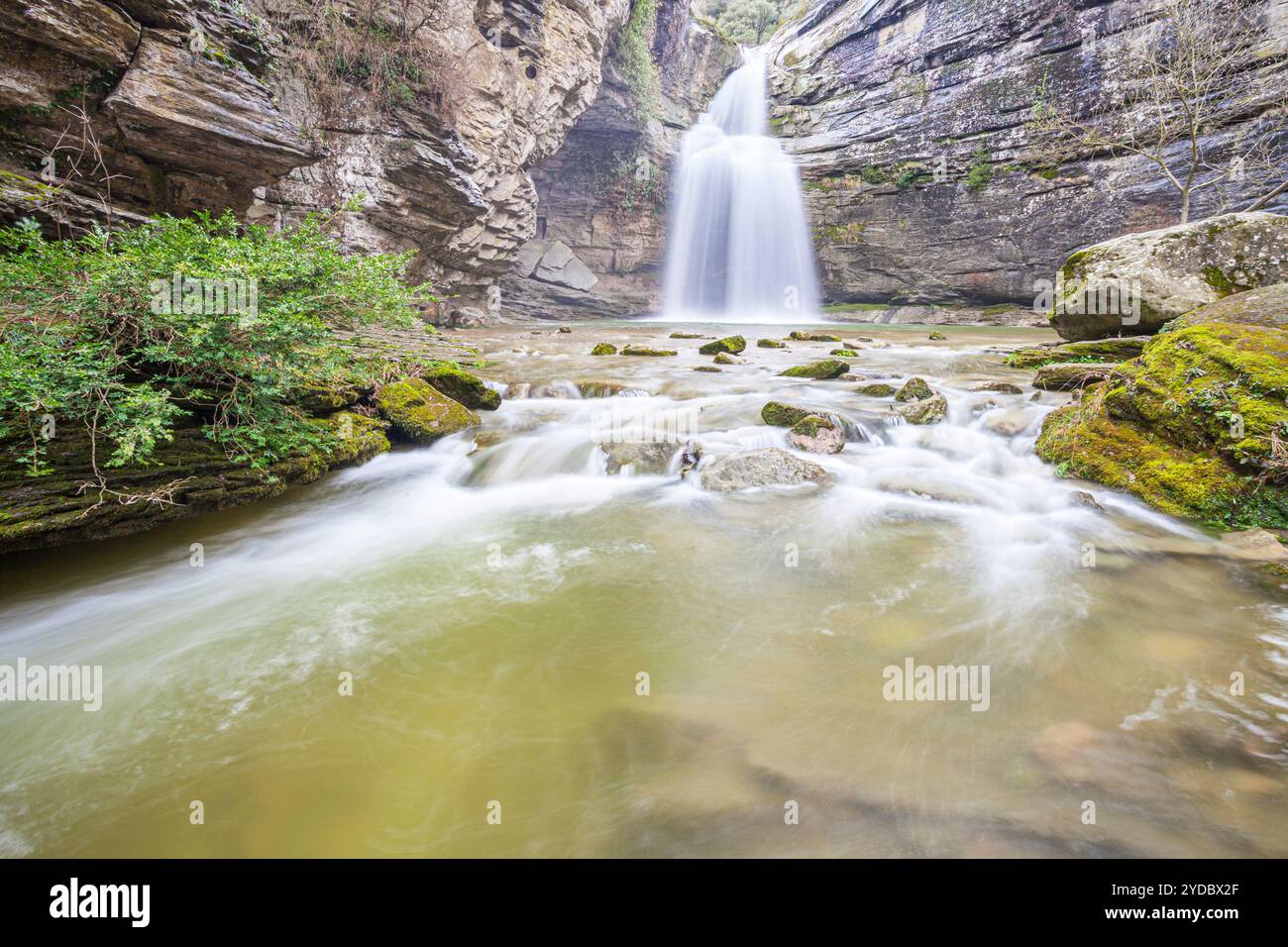 La Foradada waterfall, Cantonigròs, Barcelona, Spain Stock Photo - Alamy