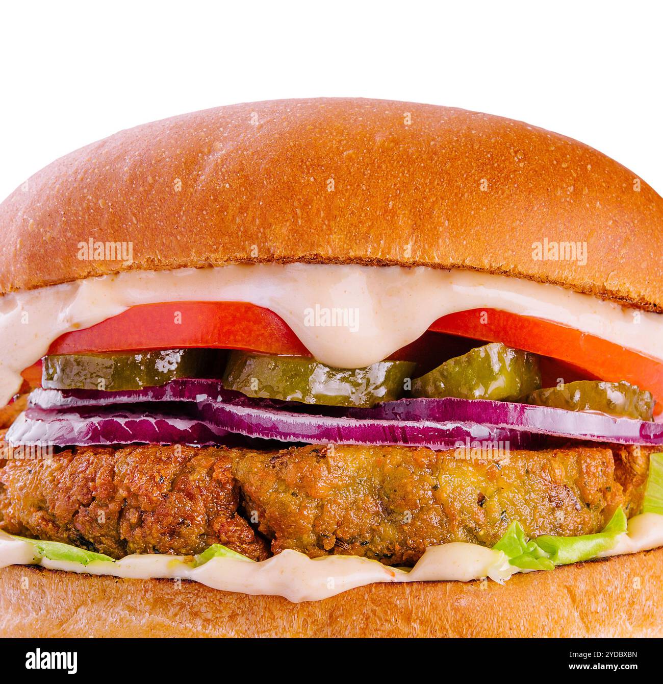 Healthy Vegan Vegetarian Meat Free Burger Stock Photo - Alamy