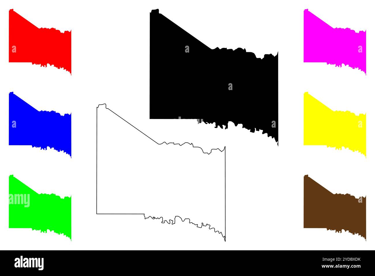 Foard vector map Cut Out Stock Images & Pictures - Alamy