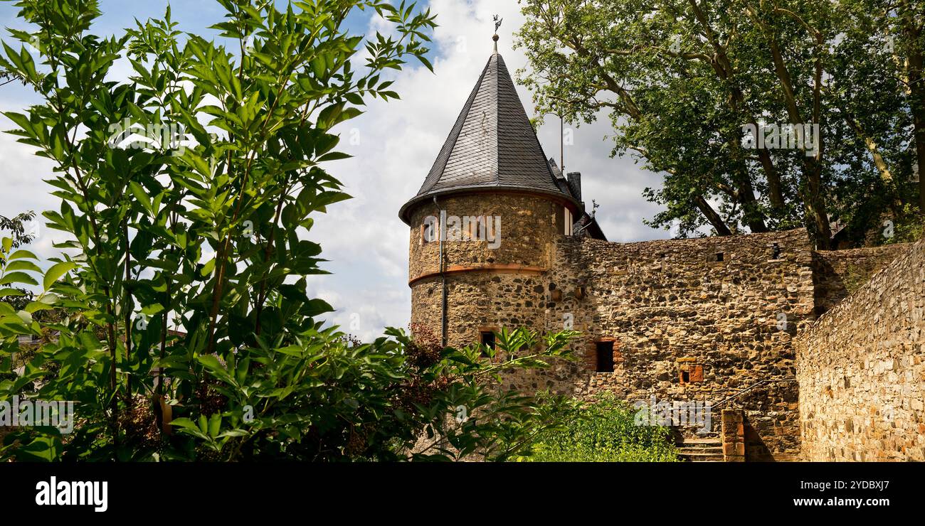 Friedberg Castle, southern castle fortifications, Friedberg, Wetterau ...