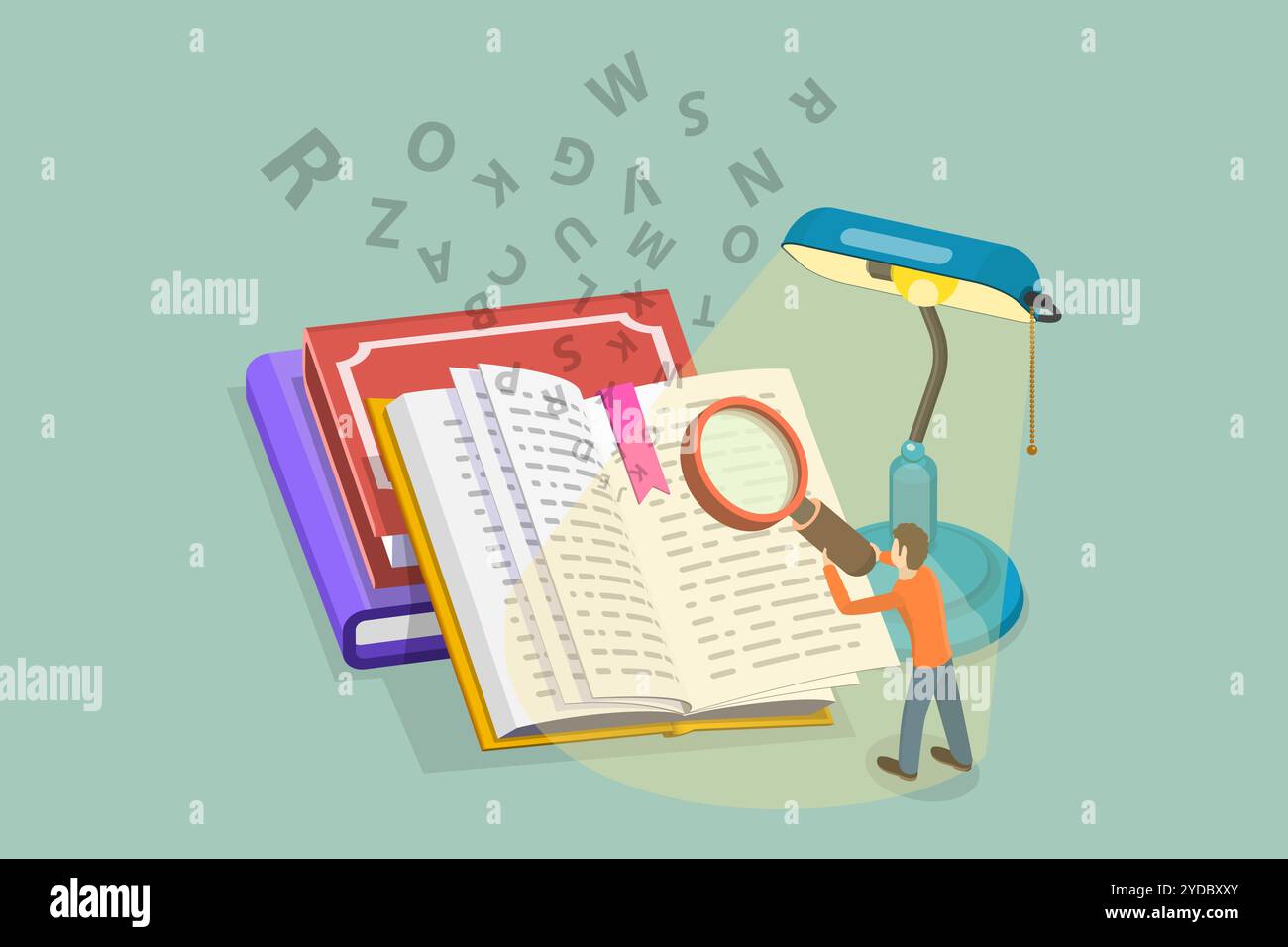 Isometric Flat Concept of Literature Reading, Language Learning ...