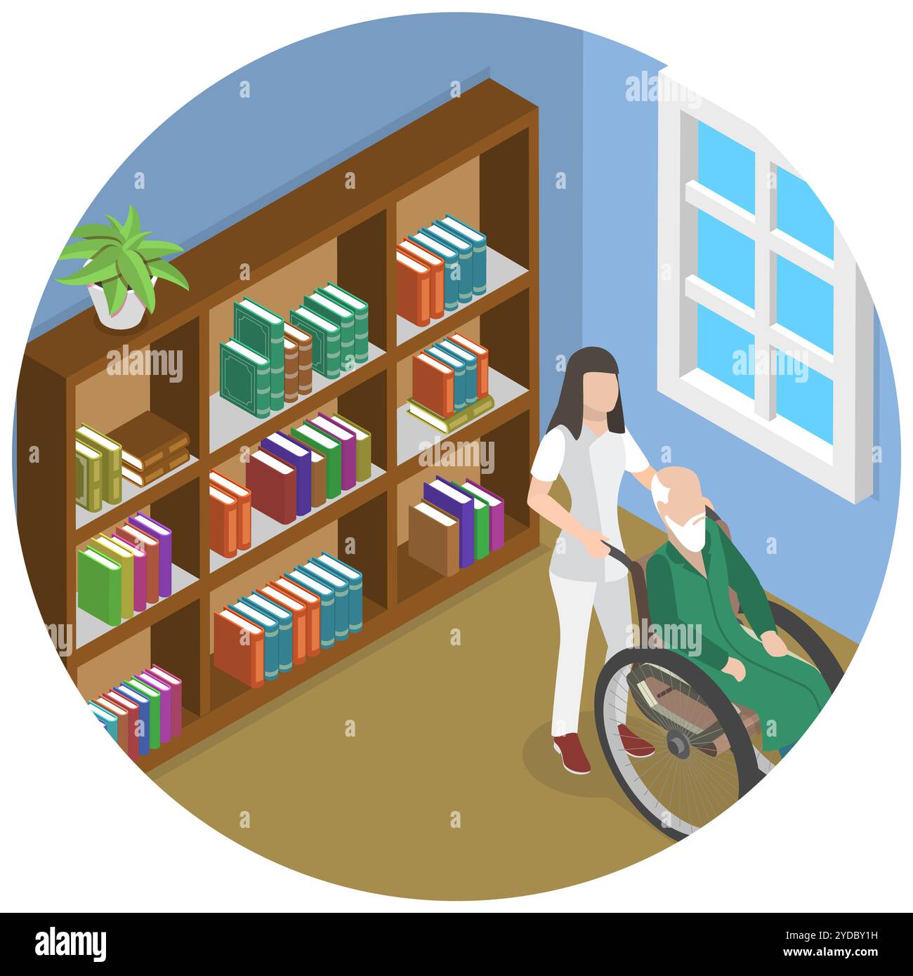 Medical care elderly isometric Cut Out Stock Images & Pictures - Alamy