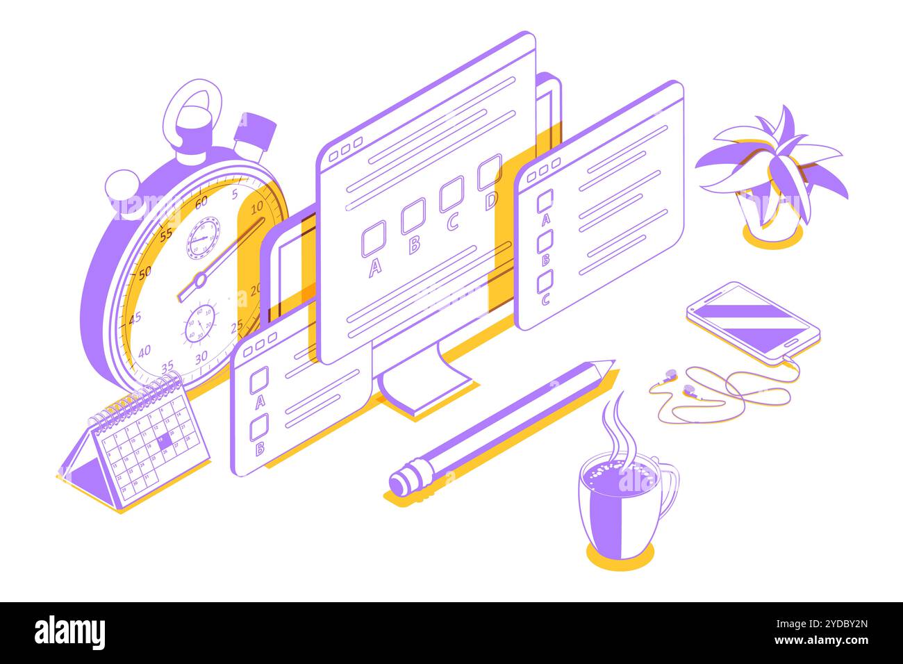 Online Exam, Internet Quiz or Survey, Distant Education, Questionnaire ...