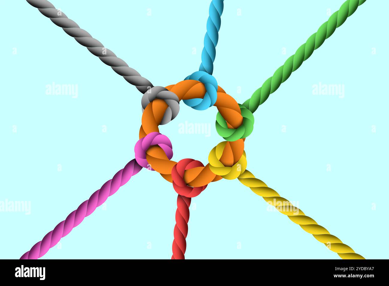Teamwork and Collaboration. Conceptual Illustration. Teamwork and ...