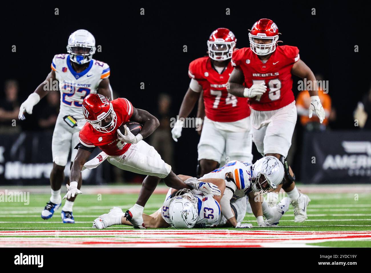 October 25, 2024: UNLV Rebels running back Jai'Den Thomas (9) runs with ...