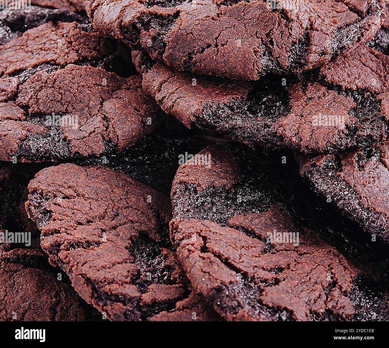 chocolate cookies close up or macro background Stock Photo - Alamy