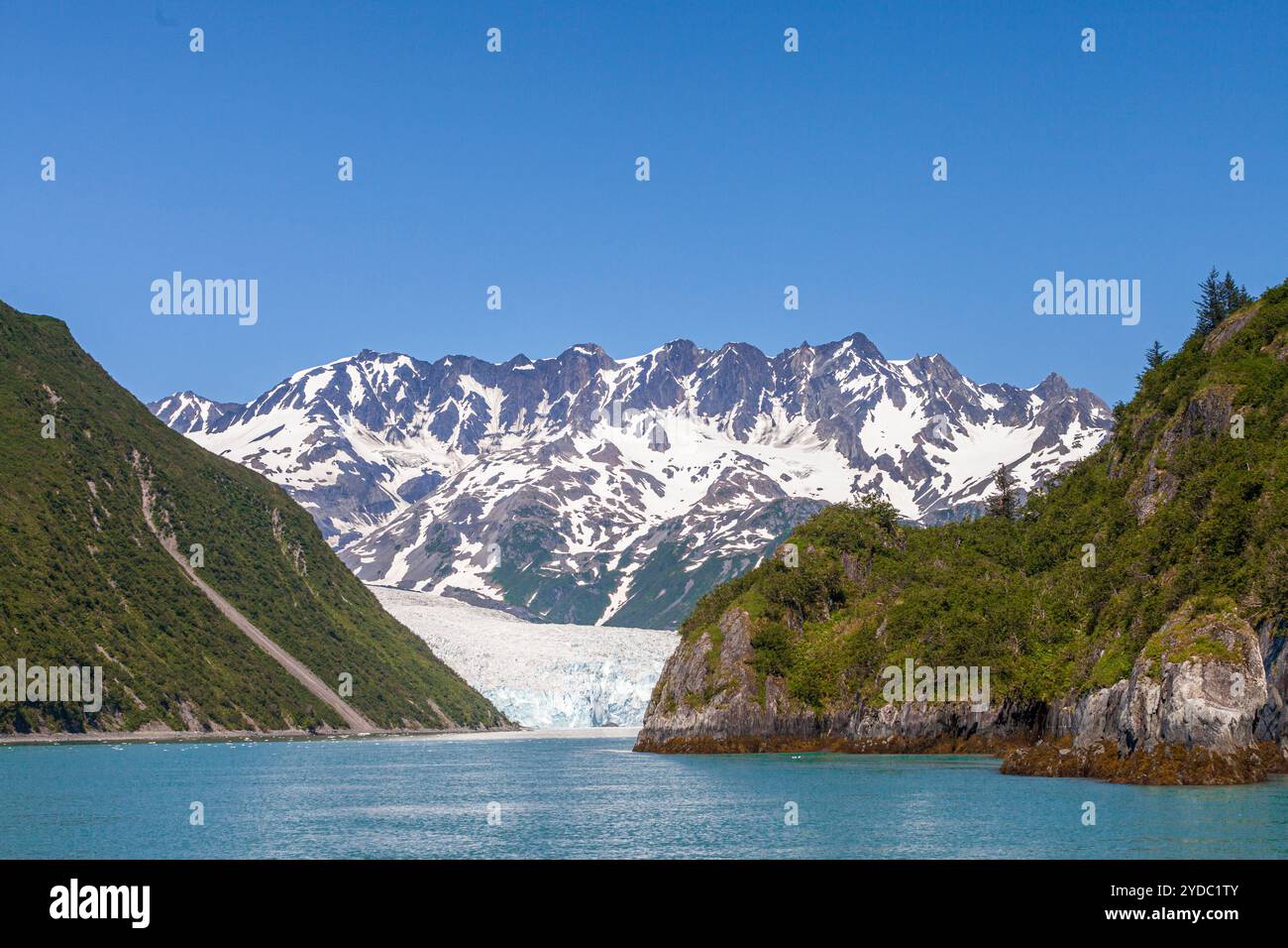 Holgate Glacier in Aialik bay, Kenai Fjords National Park, Alaska, U.S ...