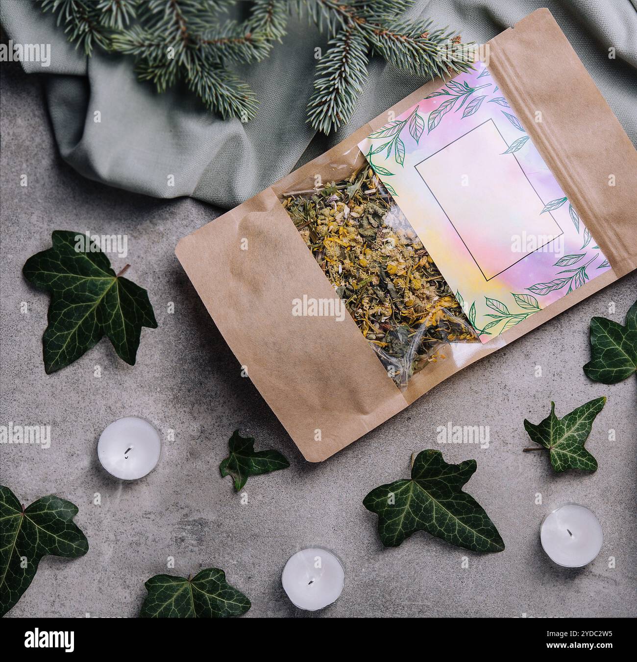 Dried fresh tea leaves hi-res stock photography and images - Alamy