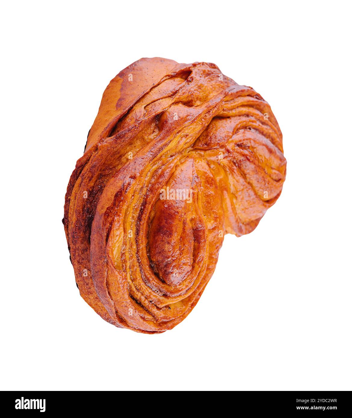 Cinnamon roll pastry bun isolated on white background Stock Photo - Alamy