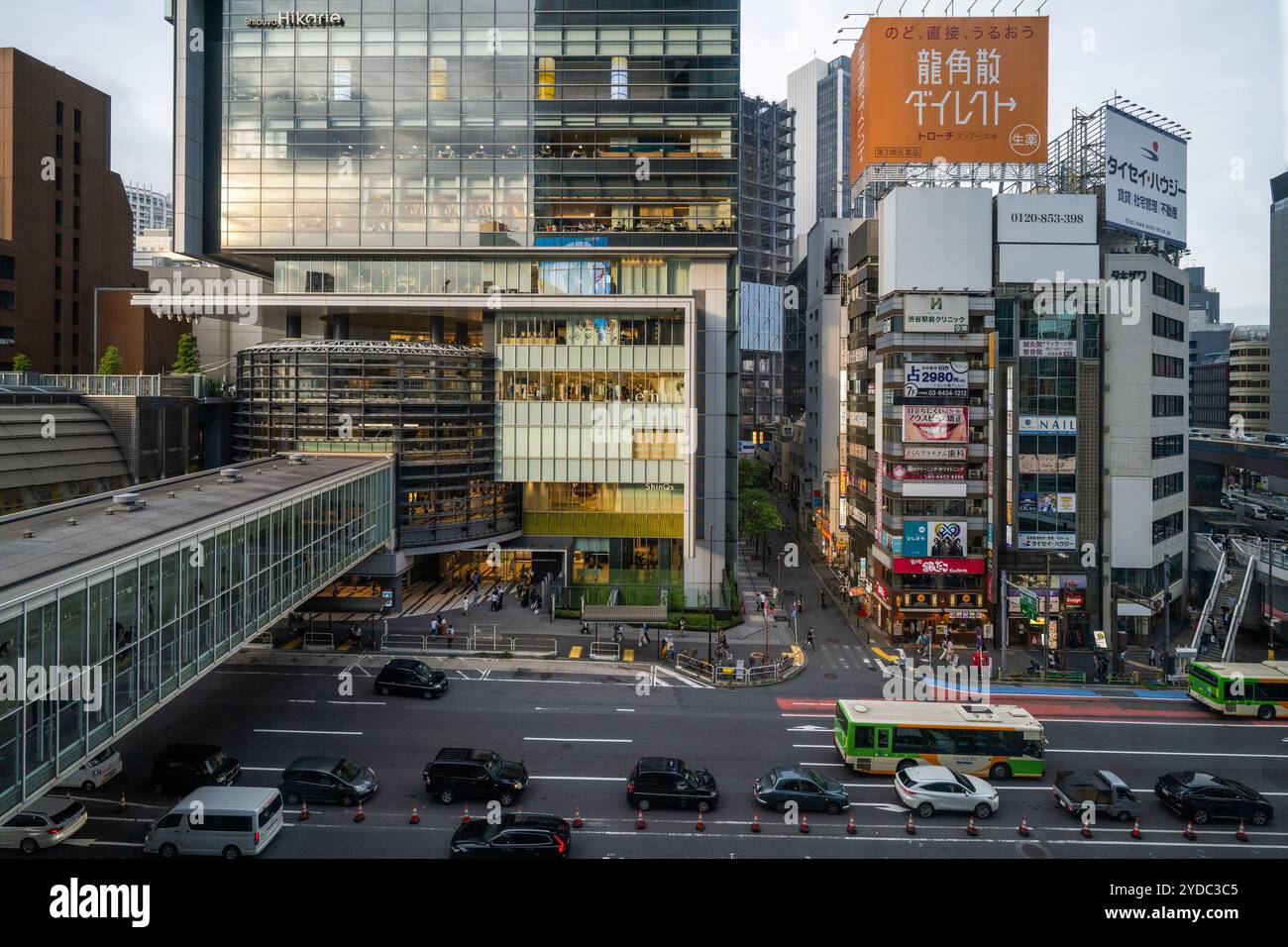 This is a view of the Shibuya Hikarie shopping mall, a famous shopping ...