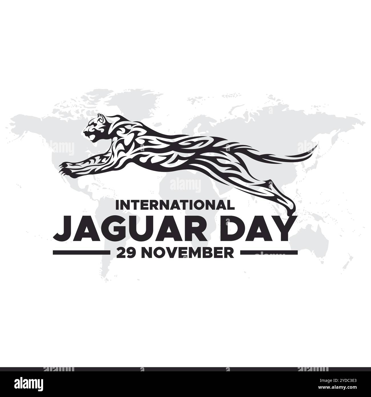 International Jaguar Day Vector Illustration on 29 November ...