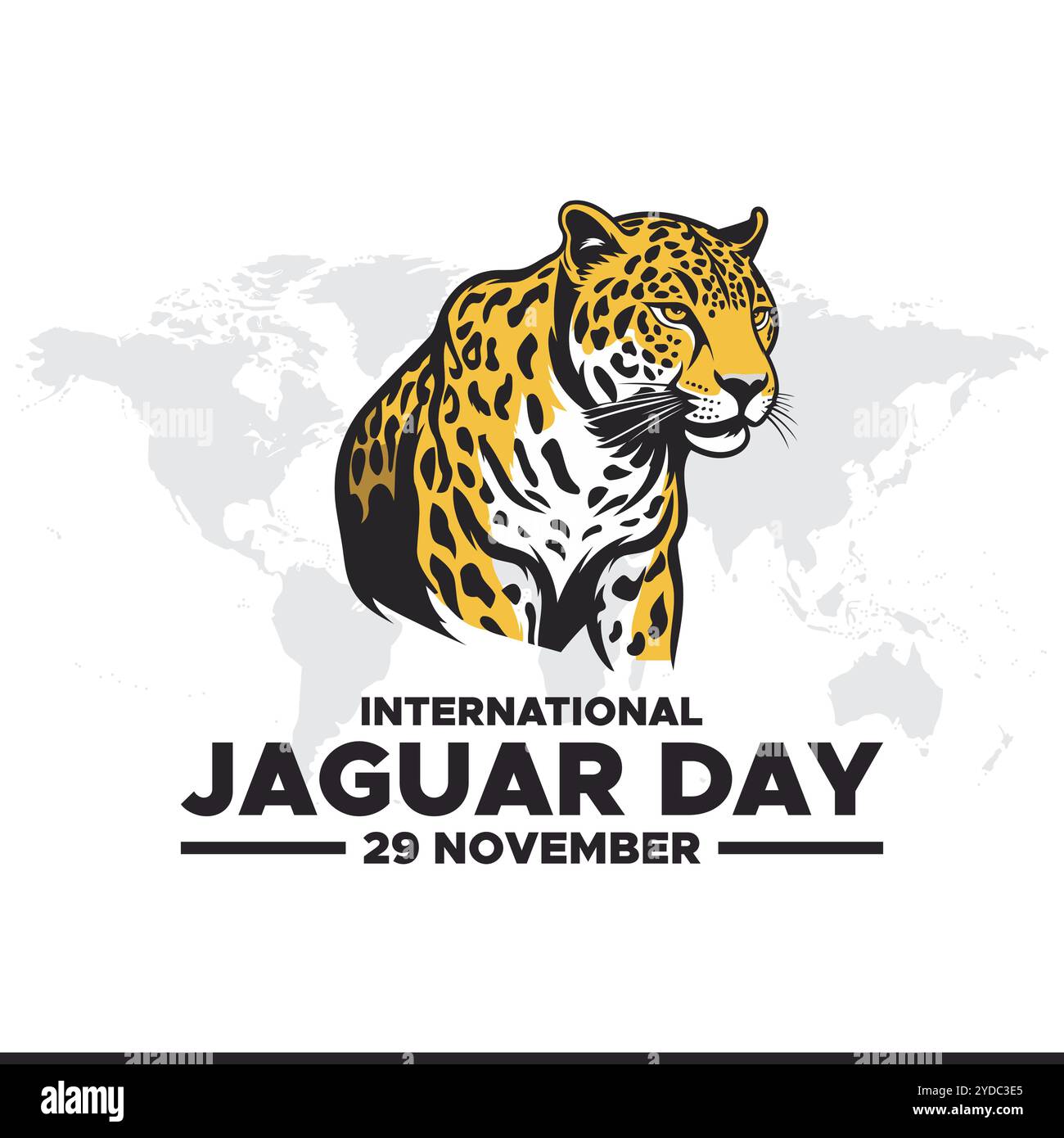 International Jaguar Day Vector Illustration on 29 November ...