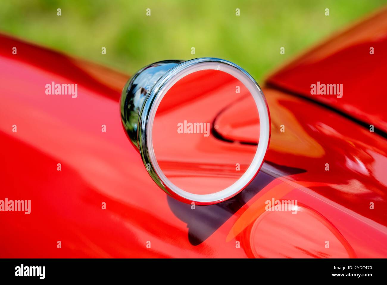 Vintage outside rear mirror of an old-timer Stock Photo - Alamy