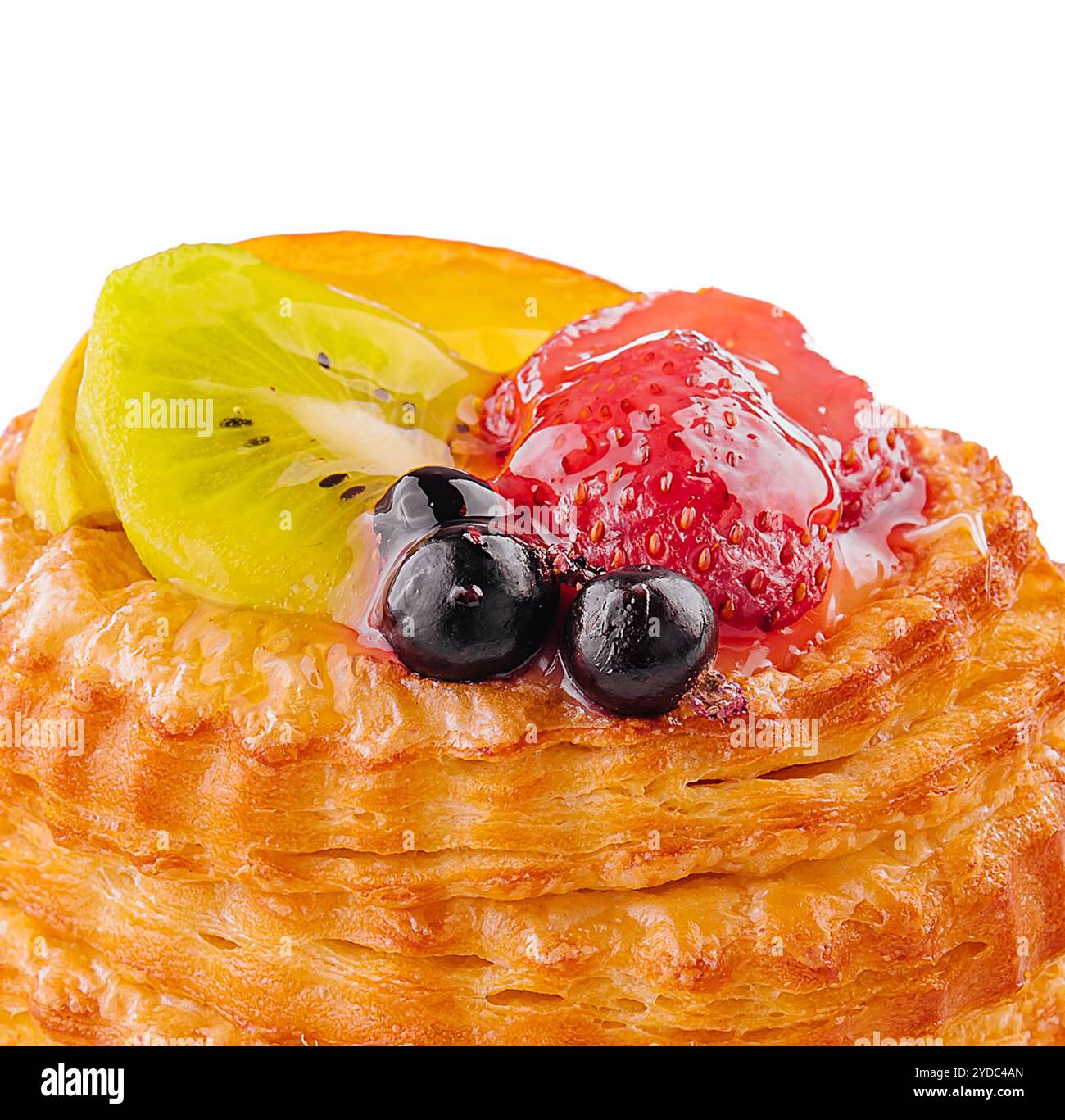 Fresh delicious puff pastry with sweet berries Stock Photo - Alamy