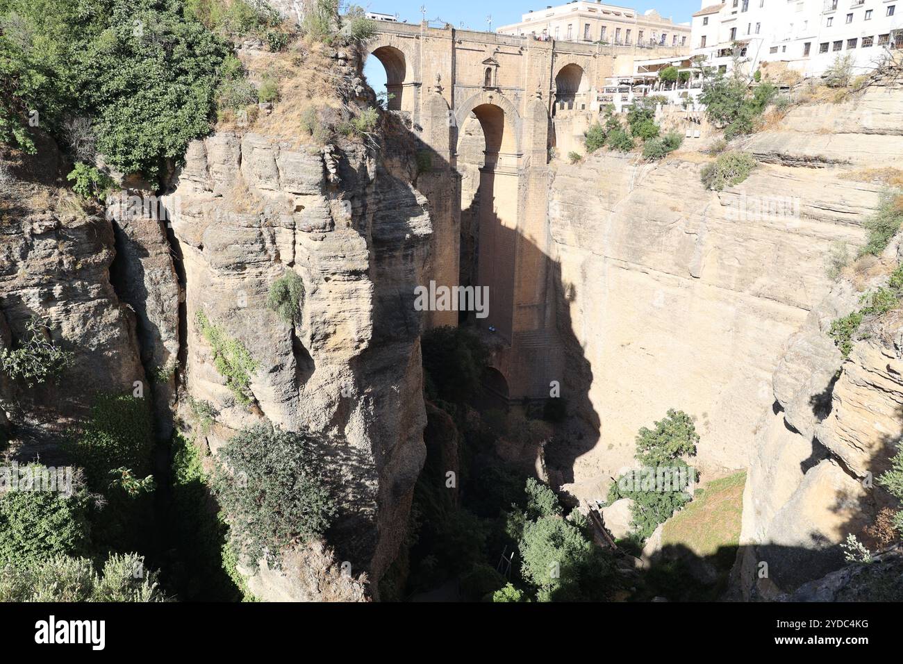 View of the Puente Nuevo - New Bridge - is a bridge structure in the ...