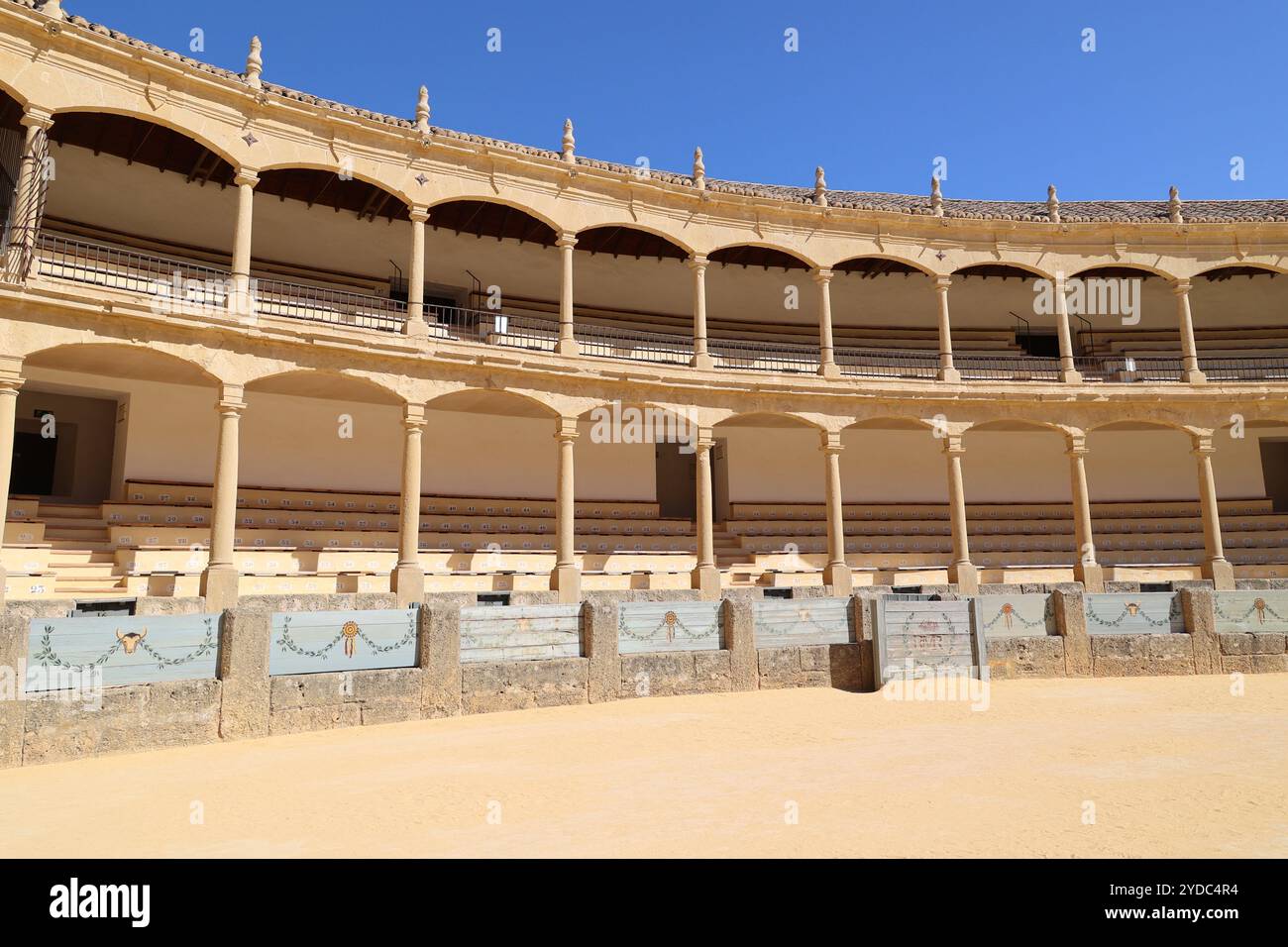 Interior of the Bullring of Ronda-Plaza de Toros de Ronda, Andalusia ...