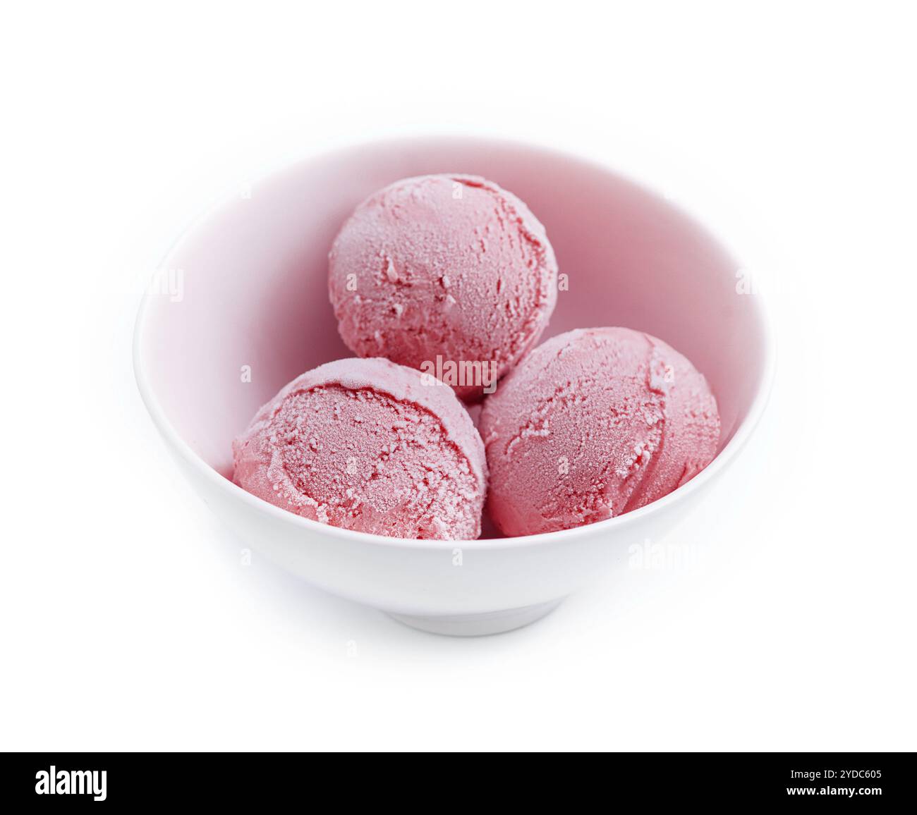 Close up raspberry sorbet Cut Out Stock Images & Pictures - Alamy