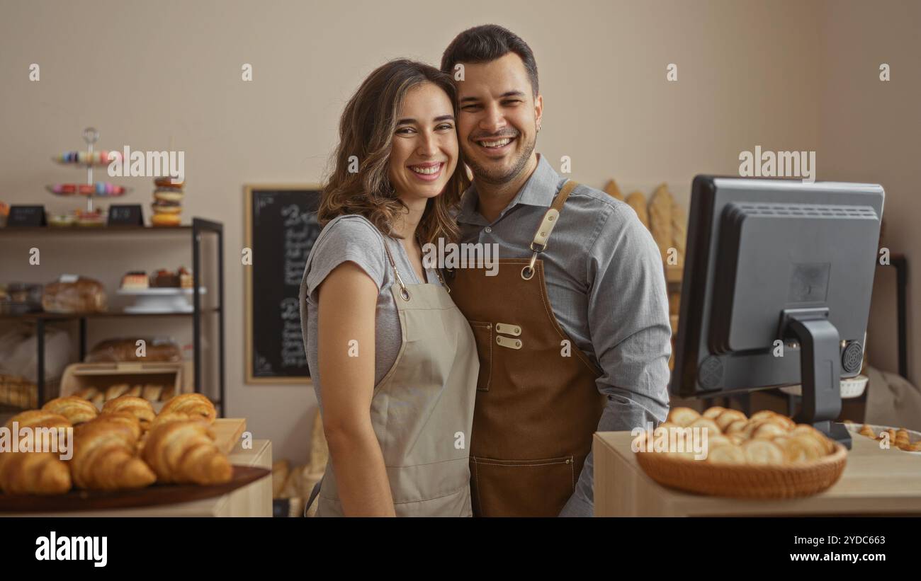 Woman smiling behind bakery counter hi-res stock photography and images ...