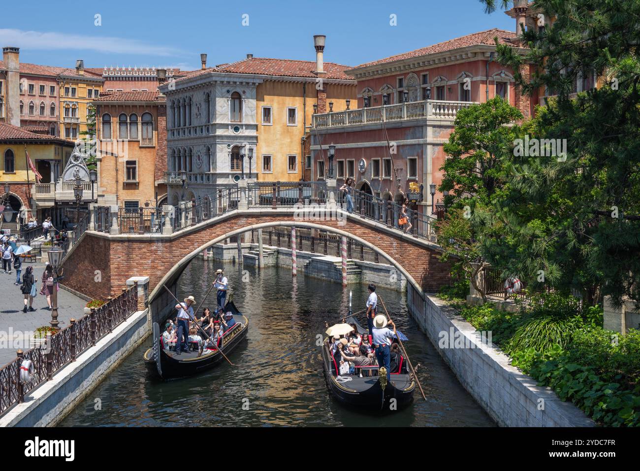 This is a view of the traditional riverside architecture and Venetian ...