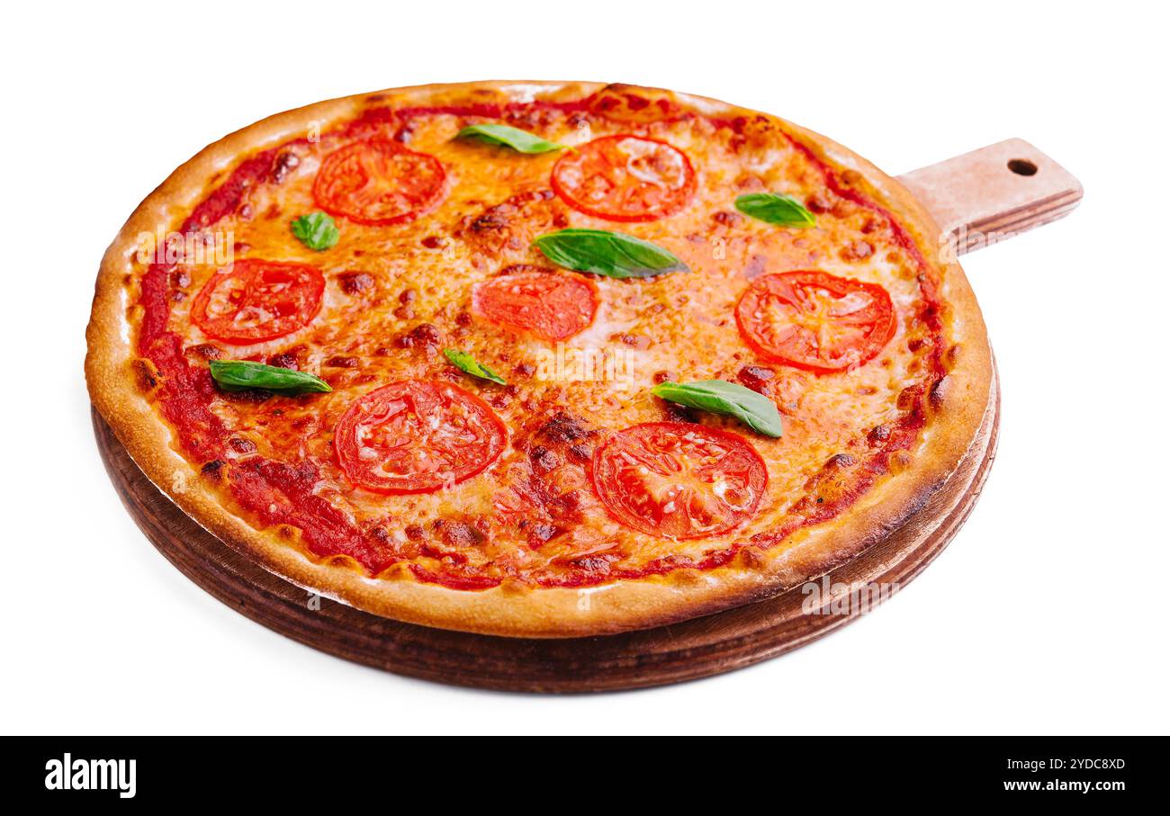 Italian margherita pizza mozzarella Cut Out Stock Images & Pictures - Alamy