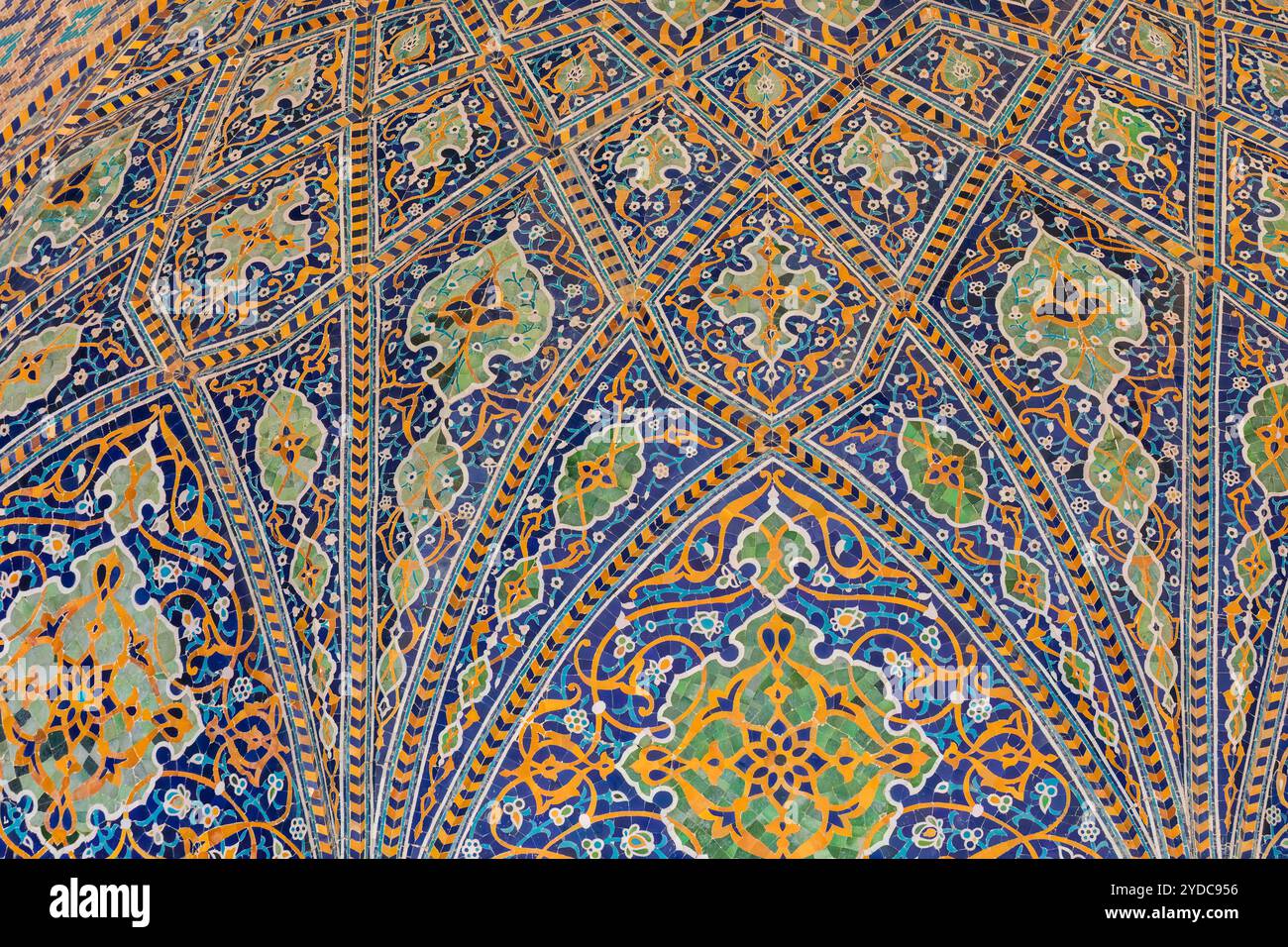Samarkand, Uzbekistan - October. 10. 2024: Ancient patterns of the ...