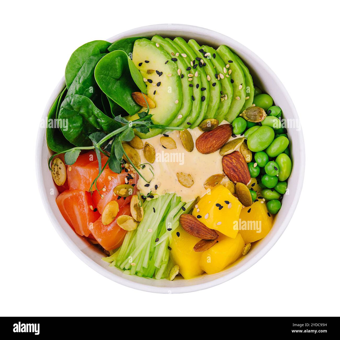 Healthy poke bowl tuna Cut Out Stock Images & Pictures - Alamy