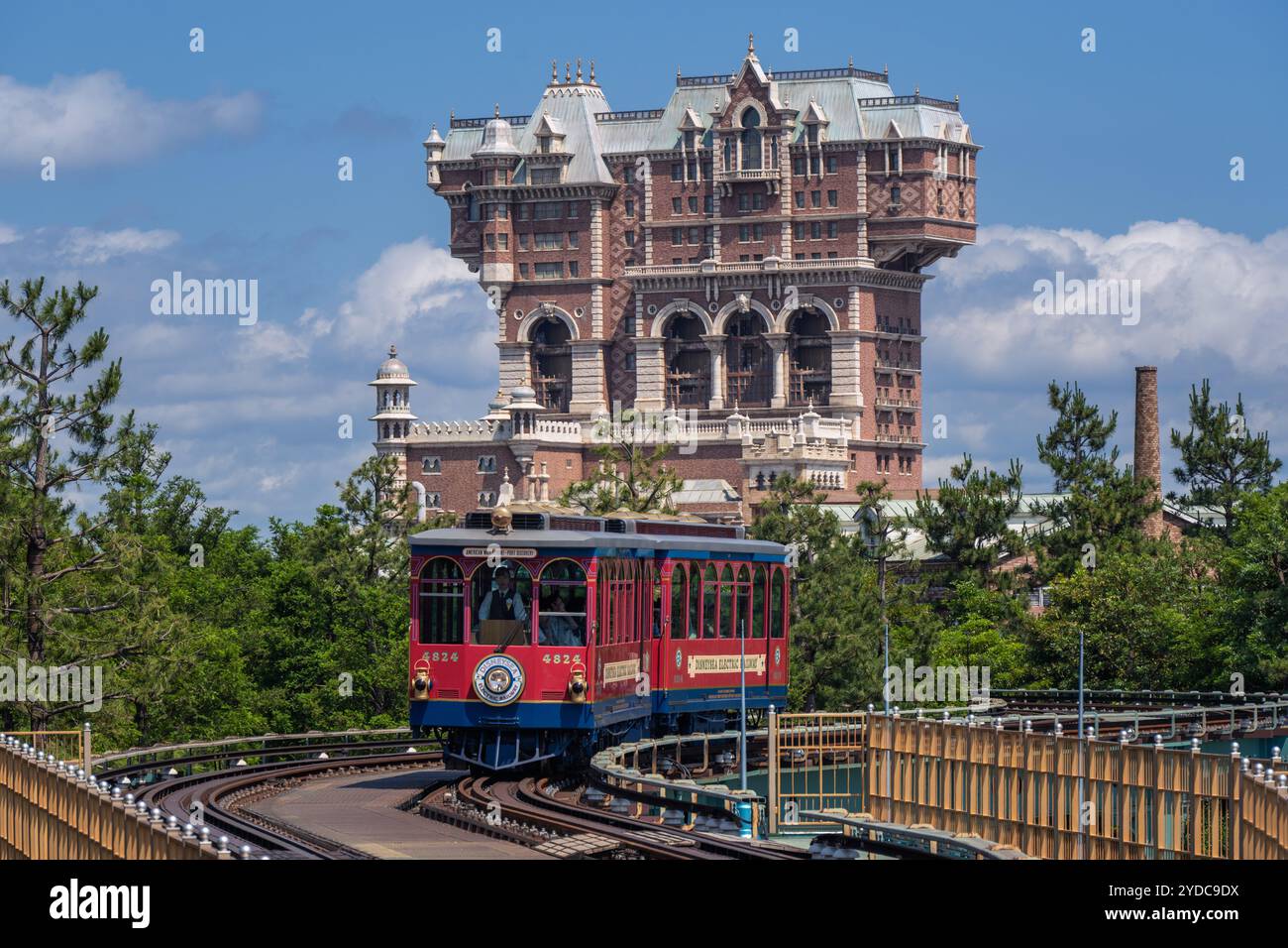 This is a view of a train ride, which is used by customers to get ...