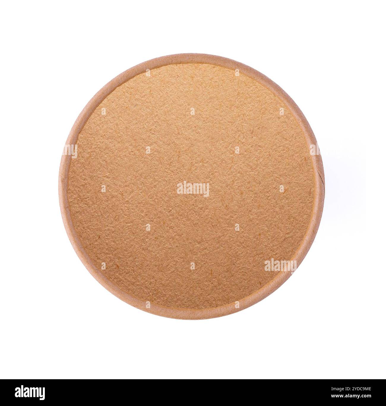 Paper cup on top view isolated on white Stock Photo - Alamy