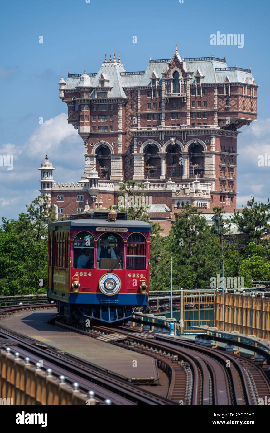 This is a view of the train ride, a popular ride which is also used as ...
