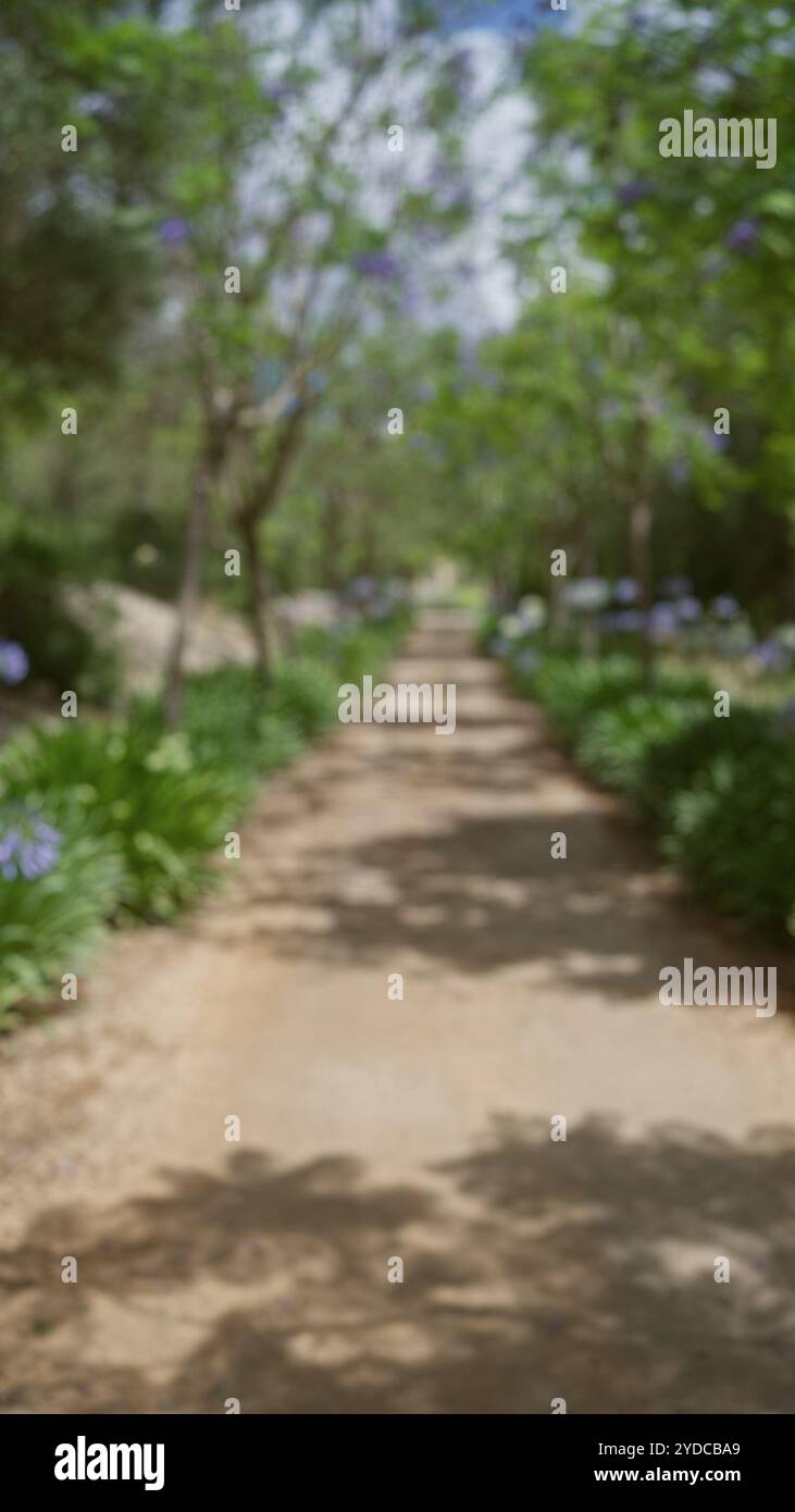 Blurry garden path in mediterranean hi-res stock photography and images ...