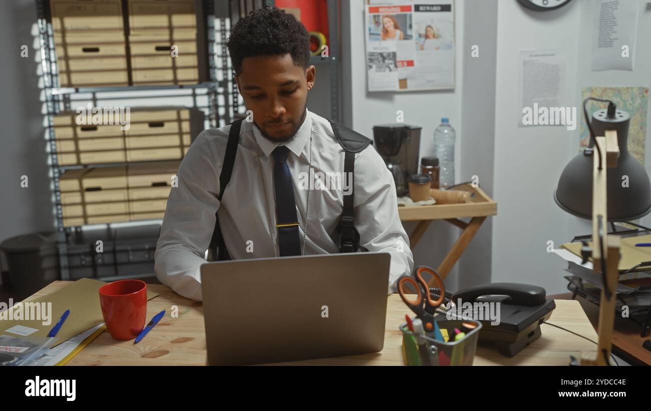 Computer in a law enforcement office hi-res stock photography and ...
