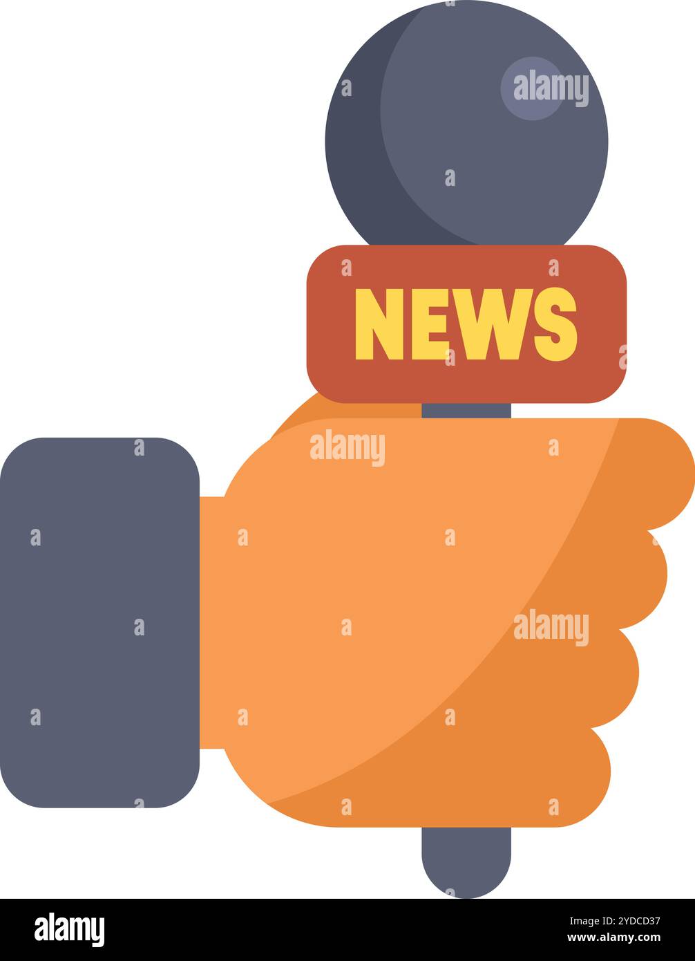 Reporting news conference microphone Stock Vector Images - Alamy