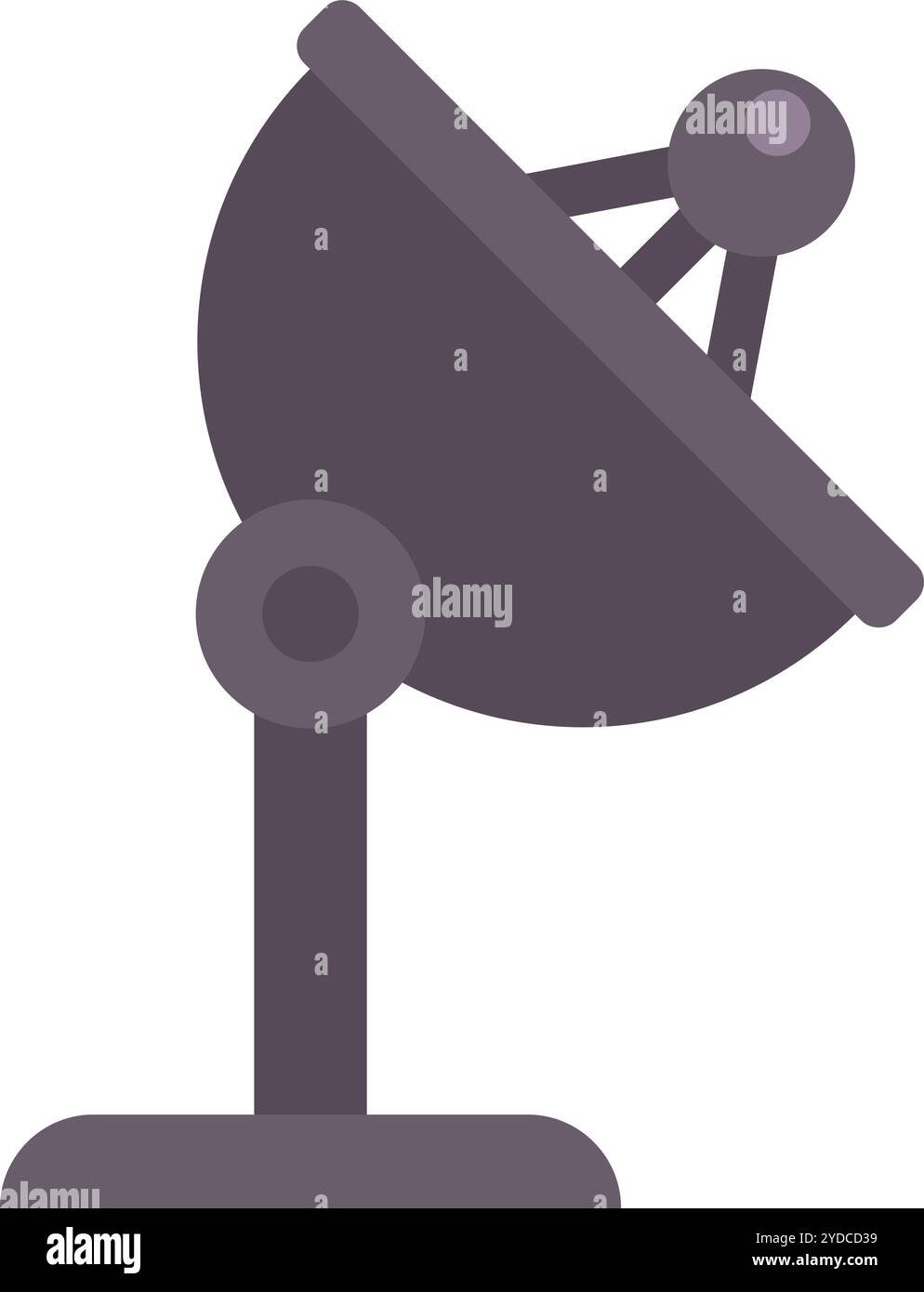 Satellite dish receiving signal from space for global communication ...