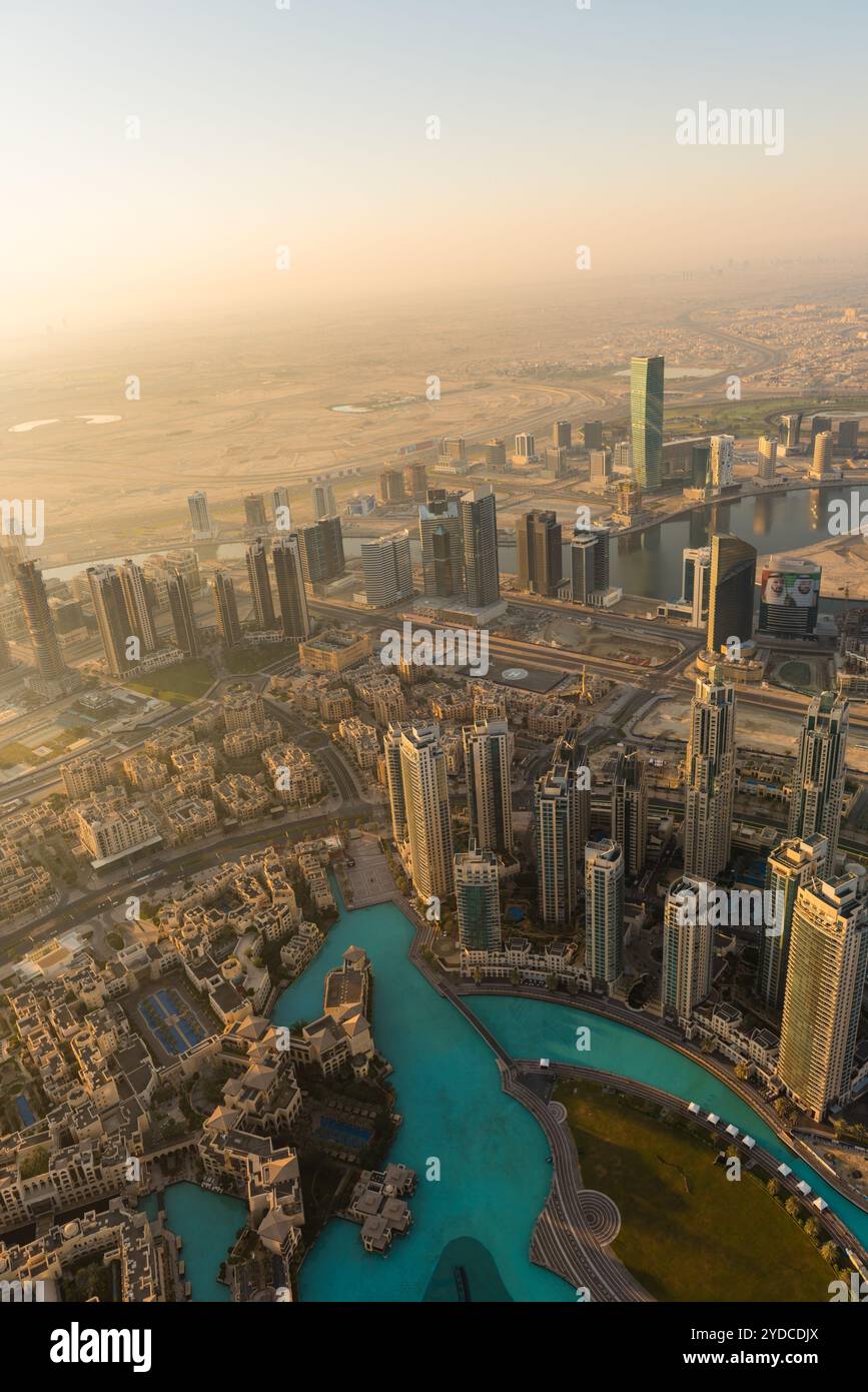 Dubai downtown morning scene Stock Photo - Alamy